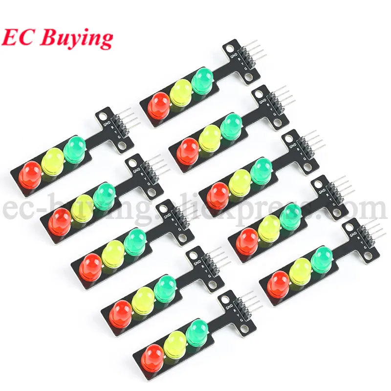 Mini-m-dulo-de-luz-led-5v-para-arduino-vermelho-amarelo-verde-f5-5mm ...