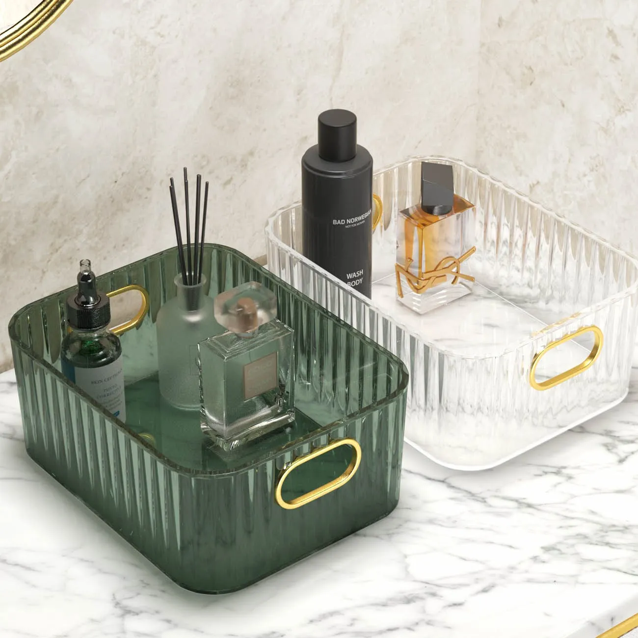 Acrylic Cosmetic Storage Box | Acrylic Makeup Organizer | Acrylic Bin ...