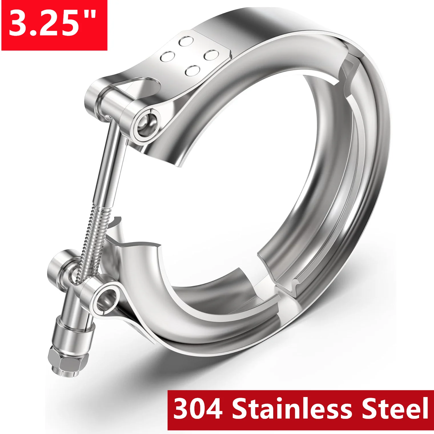 304-Stainless-Steel-3-25-Inch-82mm-Standard-V-Band-Clamp-Intercooler ...