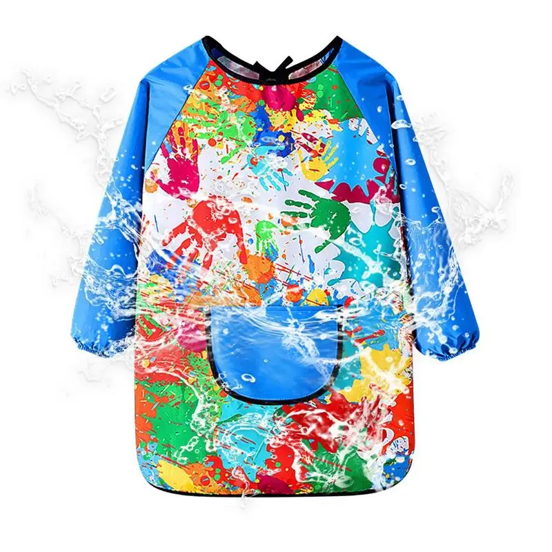 Art-Smocks-For-Kids-Waterproof-Long-Sleeve-Painting-Apron-For-Kids ...