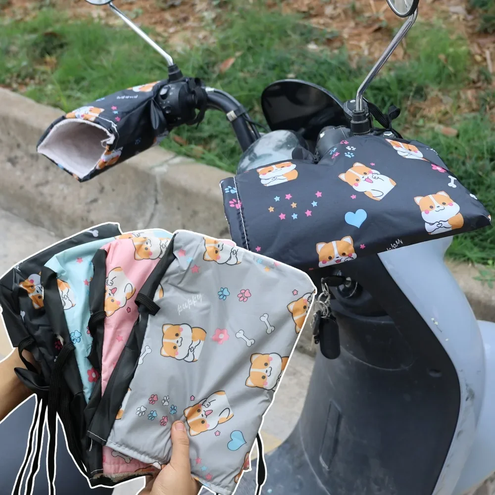 Motorcycle Handle Cover Outdoor Cycling Thermal Gloves Winter ...