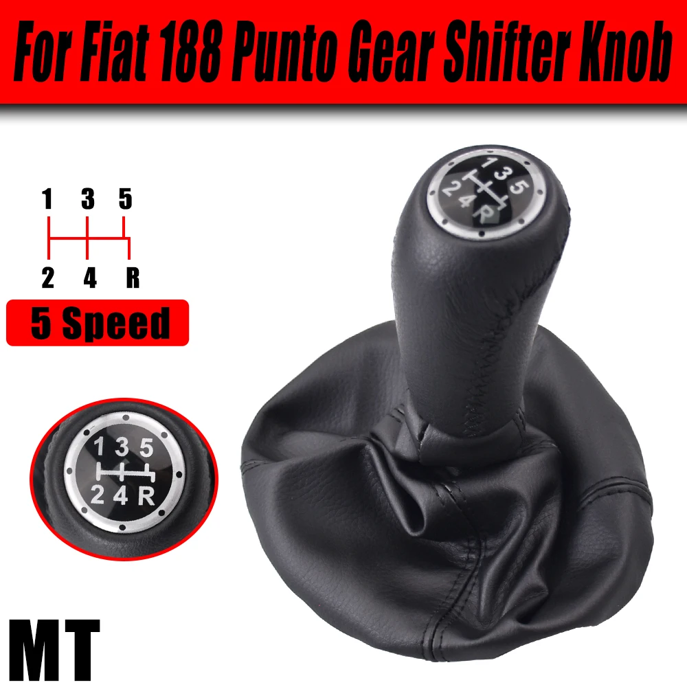 Car-Stick-Gear-Knob-Shift-HandBall-With-Black-Leather-Gaiter-Boot-Cover ...
