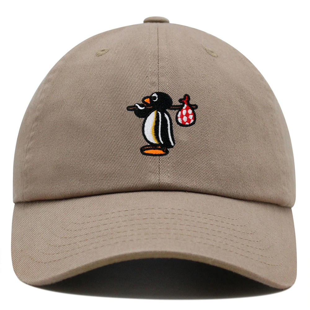 Pingu-Baseball-Cap-Embroidered-Cute-Penguin-Dad-Hat-Hip-Hop-Hat-Spring ...