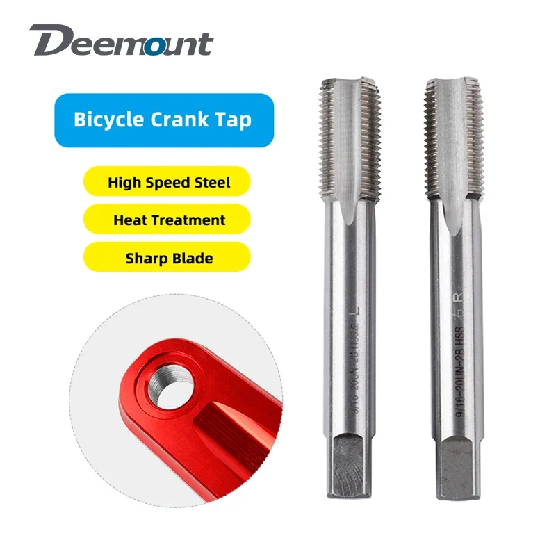 Deemount-9-16-20-inch-Bicycle-Crank-Pedal-Thread-Tapping-Rod-Left-Right ...