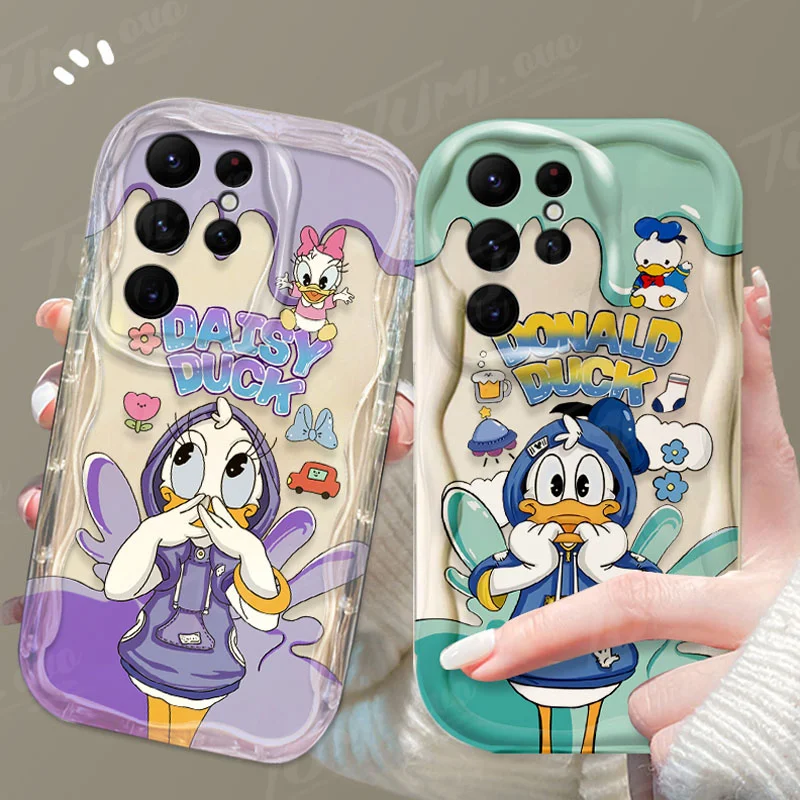 Caso-Disney-Donald-Daisy-Duck-3D-Wave-capa-de-silicone-transparente ...
