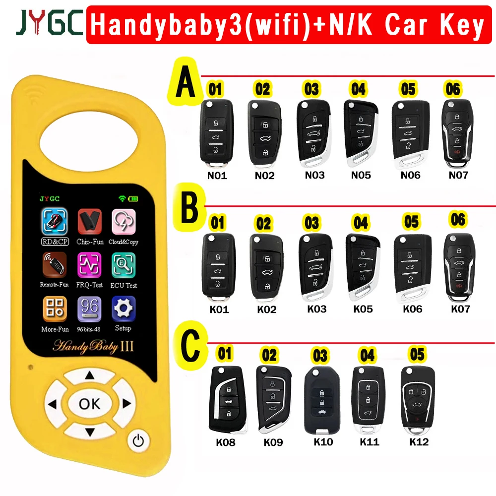 JYGC Handy BabyIII Wifi Version Remote/Chip Copier HandyBaby3 Key ...