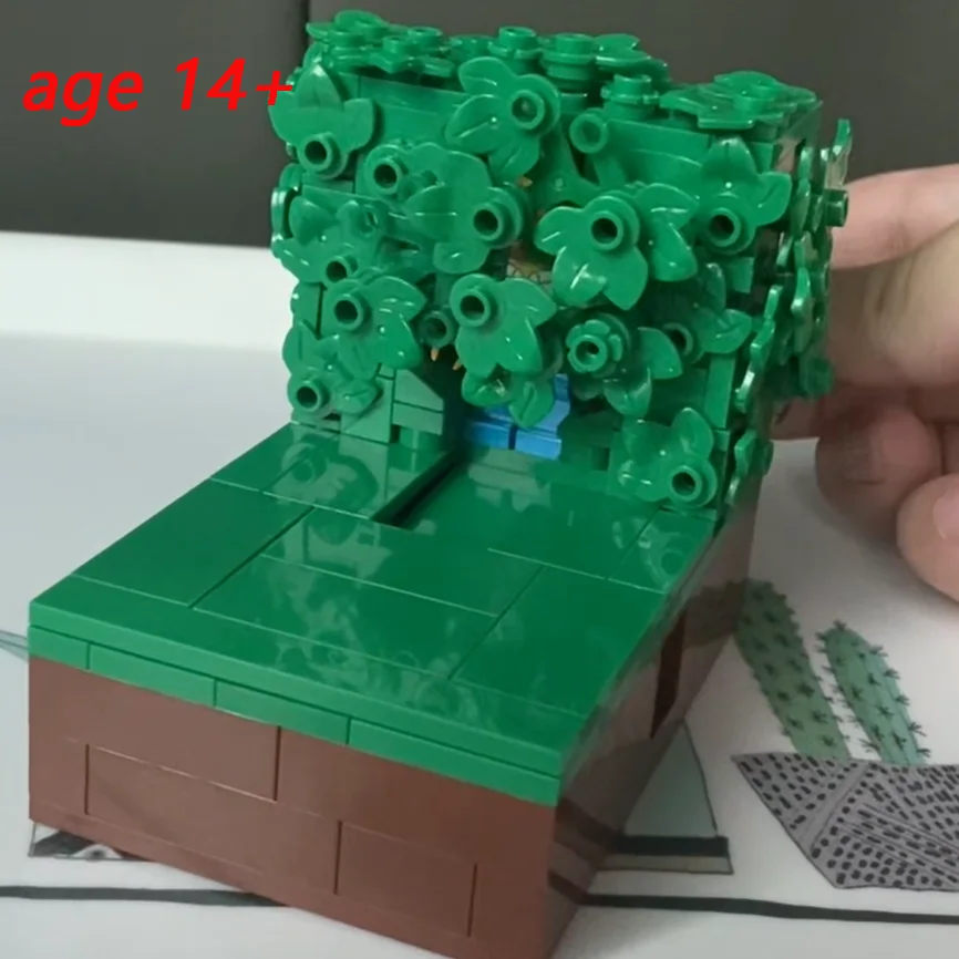In-stock MOC Building Block Homer Backing Into the Bushes Technology ...