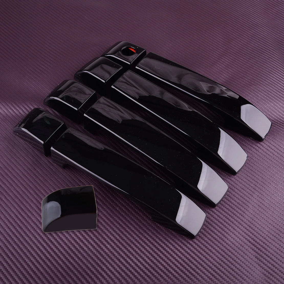 1-Set-Black-Car-Exterior-Door-Handle-Trim-Bezel-Cover-Accessories-ABS ...