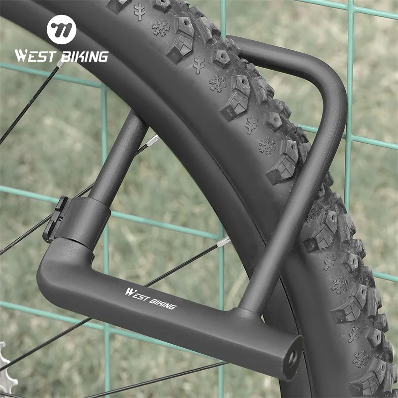 WEST-BIKING-Durable-Bike-U-Lock-Portable-Anti-theft-High-Security ...