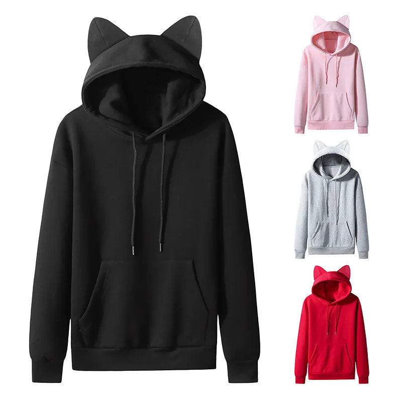 Sudadera-con-capucha-de-terciopelo-con-dise-o-de-orejas-de-gato-para ...
