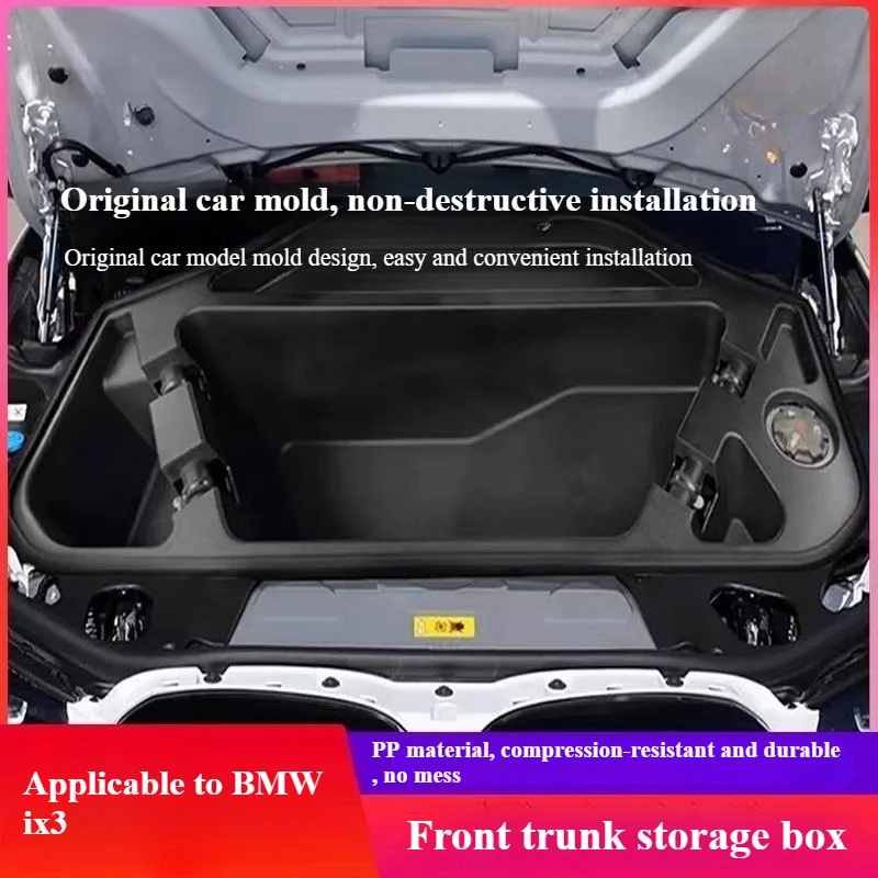 Car Engine Trunk Organizer Box For BMW IX3 2019-2024 2020 Left Rudder ...
