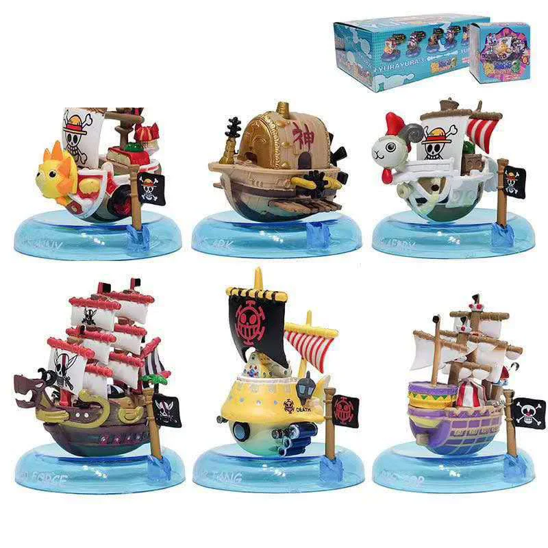 One Piece Blind Box Toys Mystery Box Pirate Ship Thousand Sunny Big Top ...
