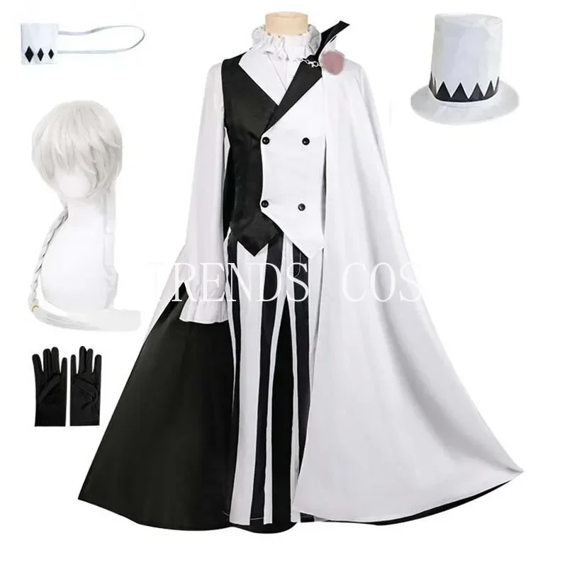 Nikolai Gogol Cosplay Costume Hat Wig Nikorai Cloak Big Size Nikolai ...