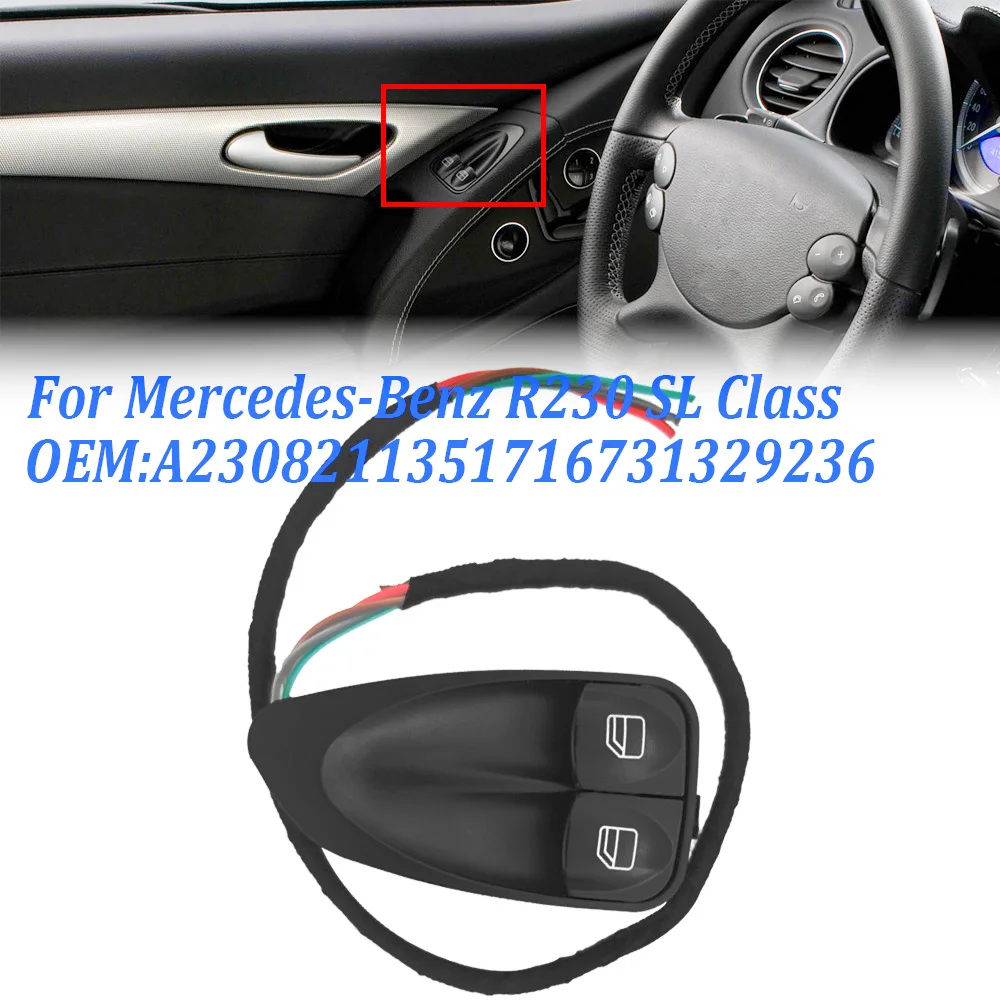 2308211351-Left-Door-Power-Window-Switch-For-Mercedes-Benz-R230-SL ...
