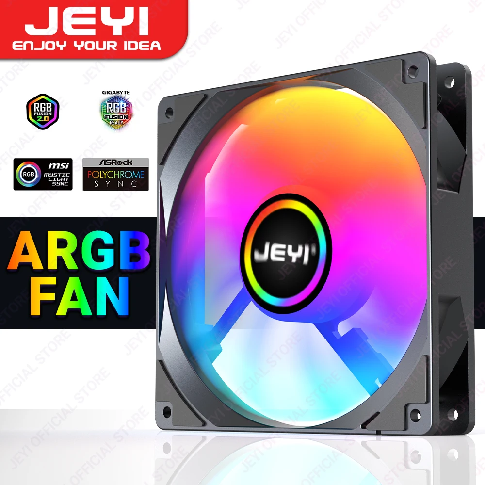 JEYI-120mm-PC-ARGB-Cooling-Fan-AURA-SYNC-RGB-Computer-Fans-Ultra-Silent ...