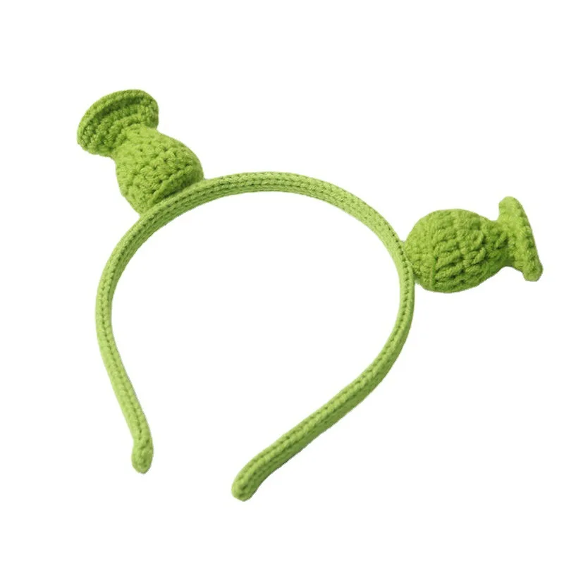 Diadema-con-orejas-de-Shrek-para-disfraz-accesorio-de-ganchillo-para ...