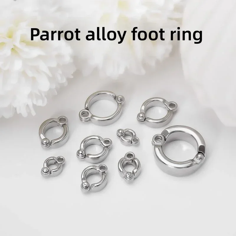Parrot Foot Rings Metal Pet Bird Leg Rings Outdoor Fly Training ...