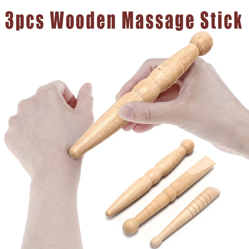 3Pcs-Massage-Stick-Reflexology-Acupressure-Wood-Therapy-Foot-Massage-Tool-Maderoterapia-Massage ...