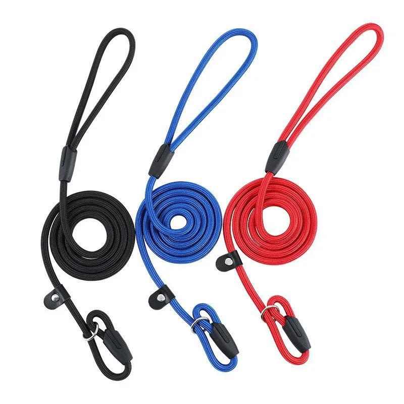 Dog-Collar-Dog-Leash-Slip-Rope-Lead-Leash-Heavy-Duty-Braided-Rope ...