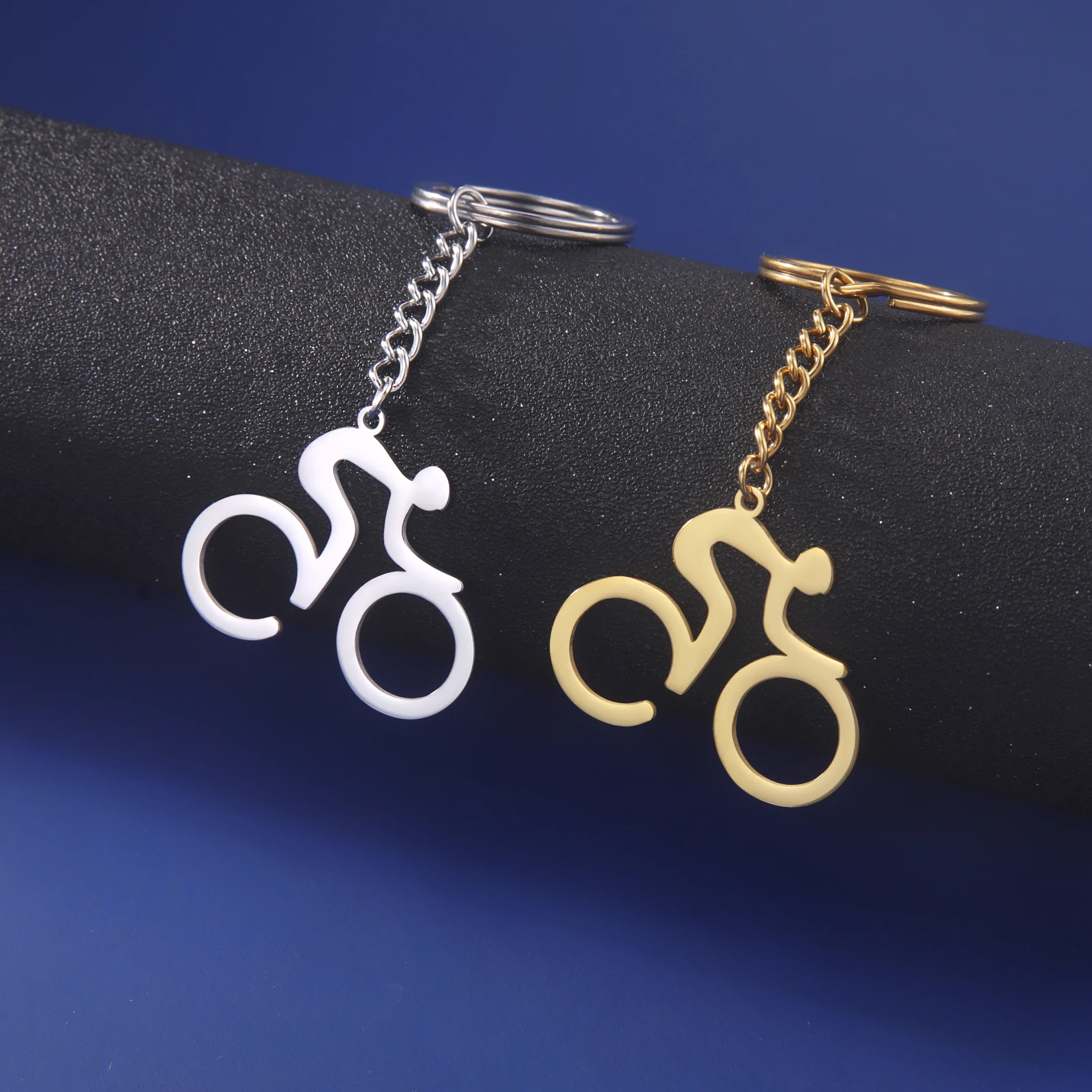 Teamer-Sport-Man-Keychain-Stainless-Steel-Bicycle-Bike-Cycling-Riding ...