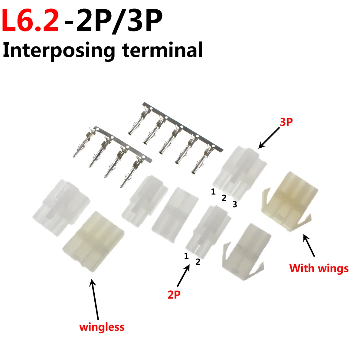 20set-L6-2-Big-Tamiya-6-2mm-Male-Female-Rubber-Shell-Connector-Plug-in ...