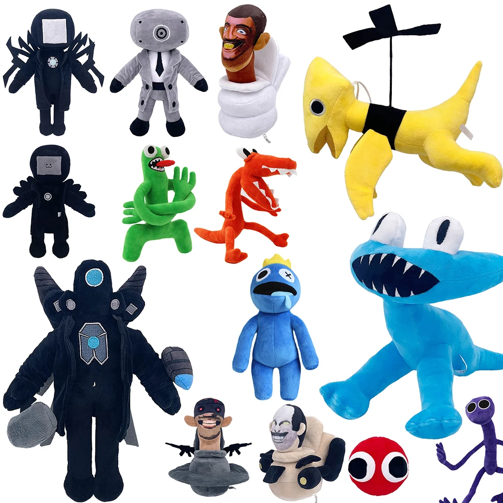 Skibidi-Toilet-peluche-arco-ris-Friends-Cyan-Toy-Skibidi-Dop-Yes-Titans ...