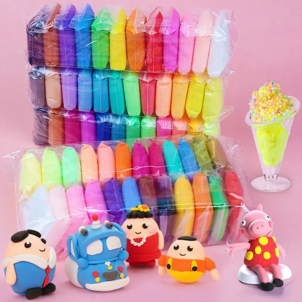 12-24-36-Color-Air-Dry-Clay-With-Tools-Art-Class-Colorful-Plasticine ...