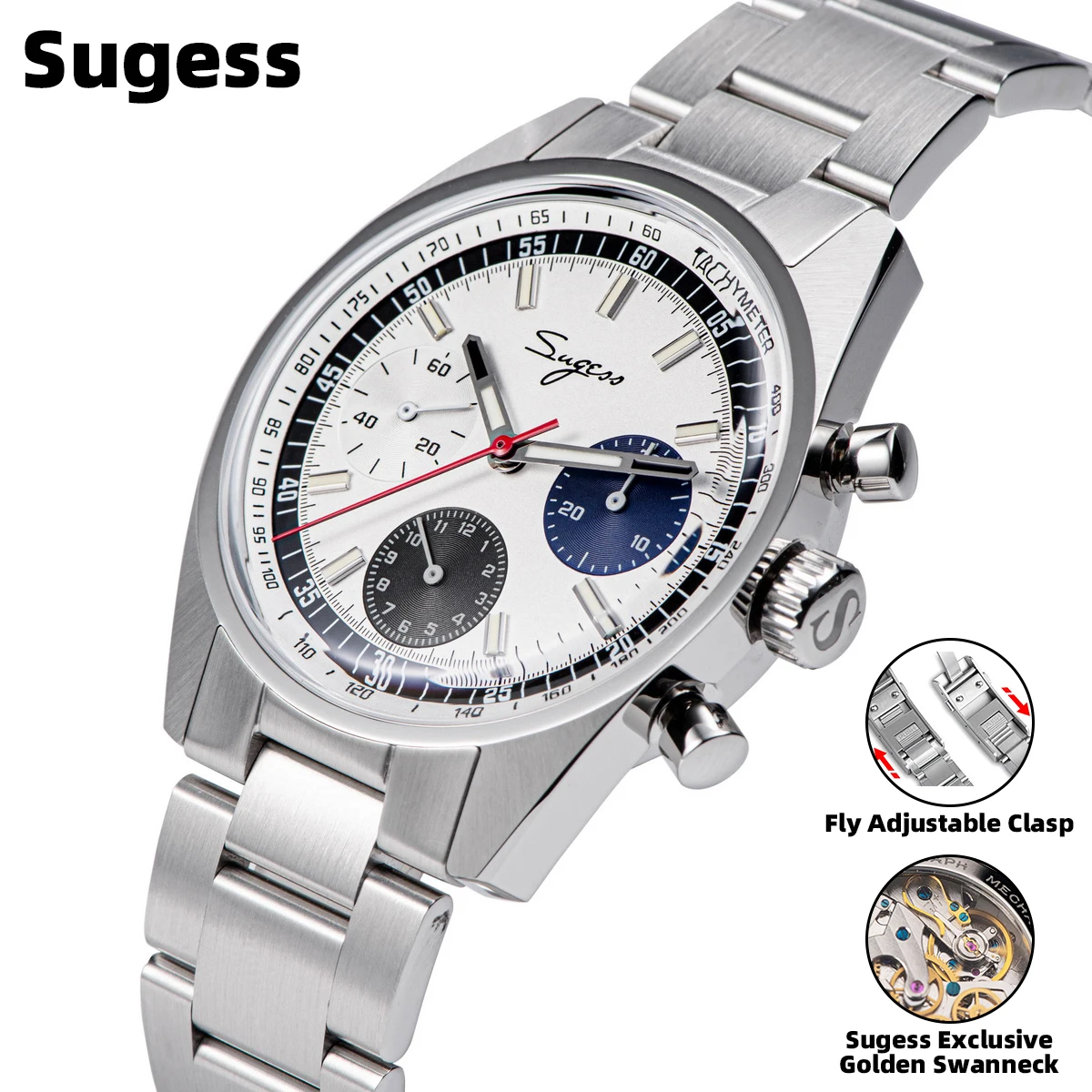 Sugess-Watch-38mm-Chronograph-Watches-of-Men-Original-ST1902-Swanneck ...