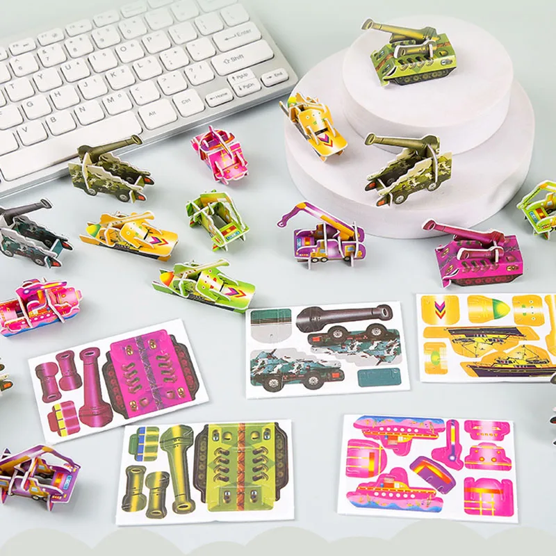 Gesimuleerde-Tank-Auto-3d-Papier-Legpuzzels-Speelgoed-Mini-Schuim ...