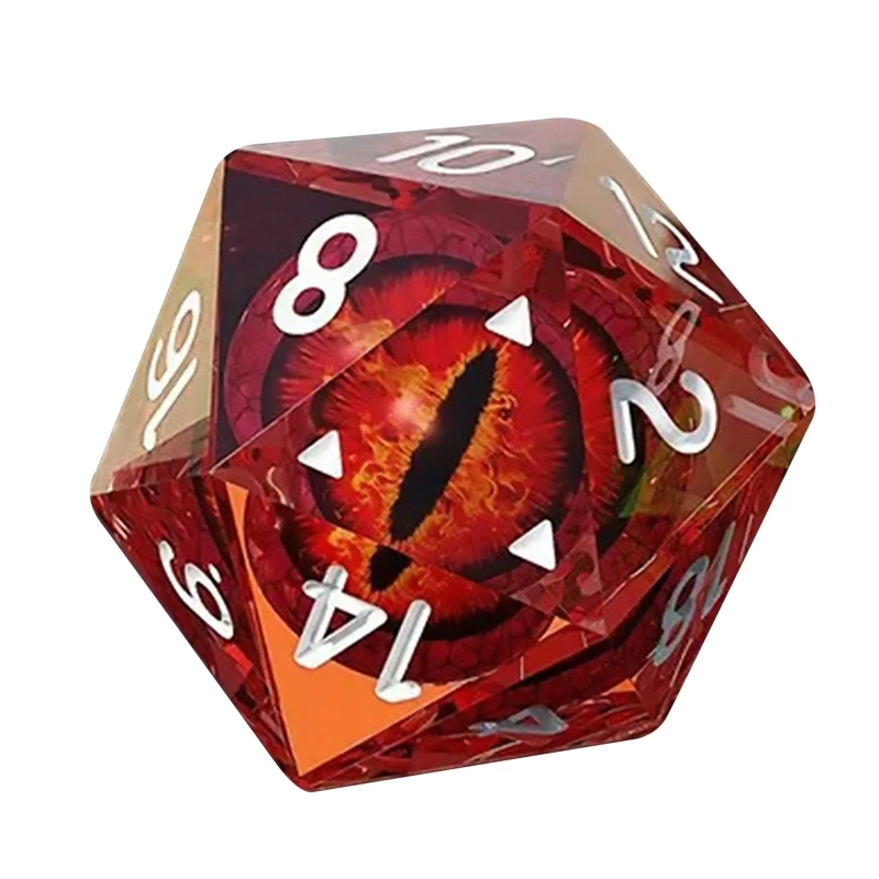 Crystal Transparent 20 Sided D20 Dice Polyhedral Various Shapes ...