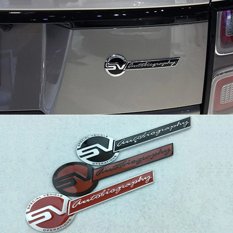SV Autobiography Trunk Tail Emblem for Land Rover 2 3 4 Evoque Range ...