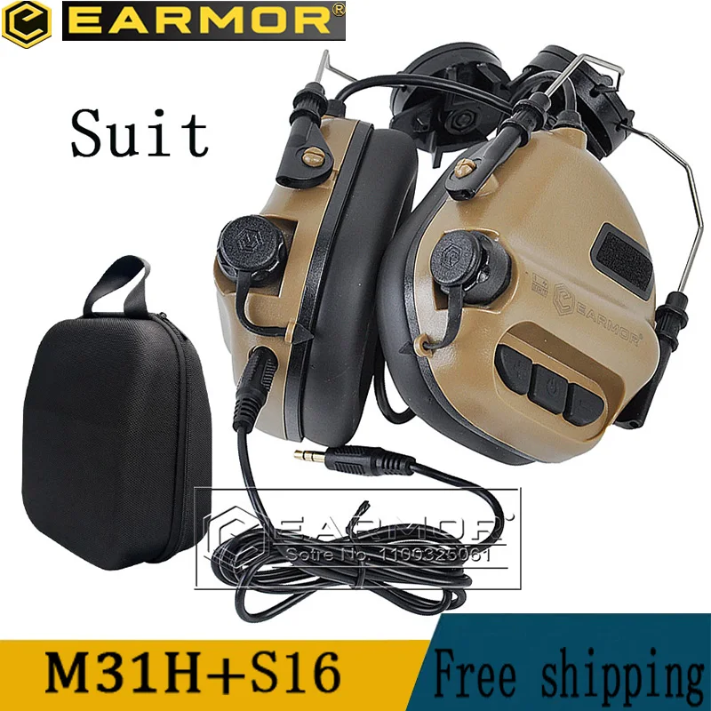 OPSMEN-M31H-MOD3-Military-Helmet-Headphones-ARC-Helmet-Rails-Electronic ...