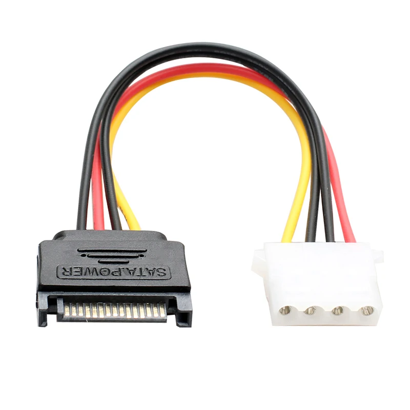 Sata 15pin To Ide Plus 4pin Power Supply Adapter Cable Computer Sata ...
