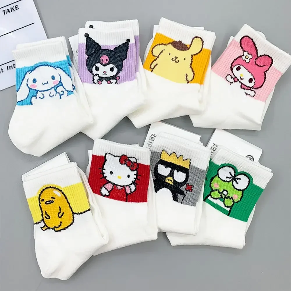 Y2K-Hello-Kitty-Socks-for-Girls-Medium-Kuromi-Cinnamoroll-Socks-Kawaii ...