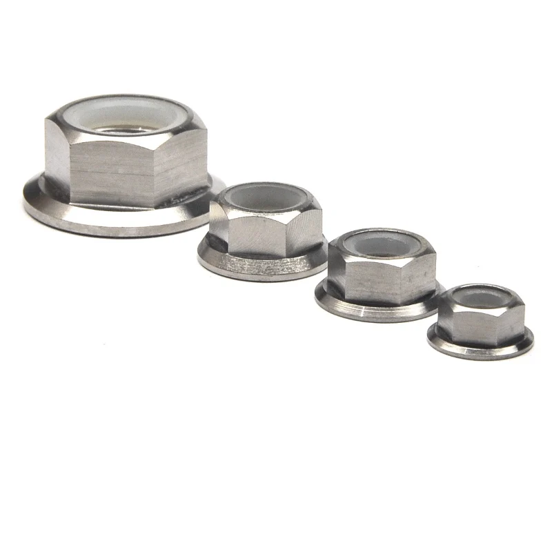 M5-M6-M7-M8-M10-M12-M14Titanium-Flange-Nylon-Lock-Nuts-Din6926-Ti6Al4V ...