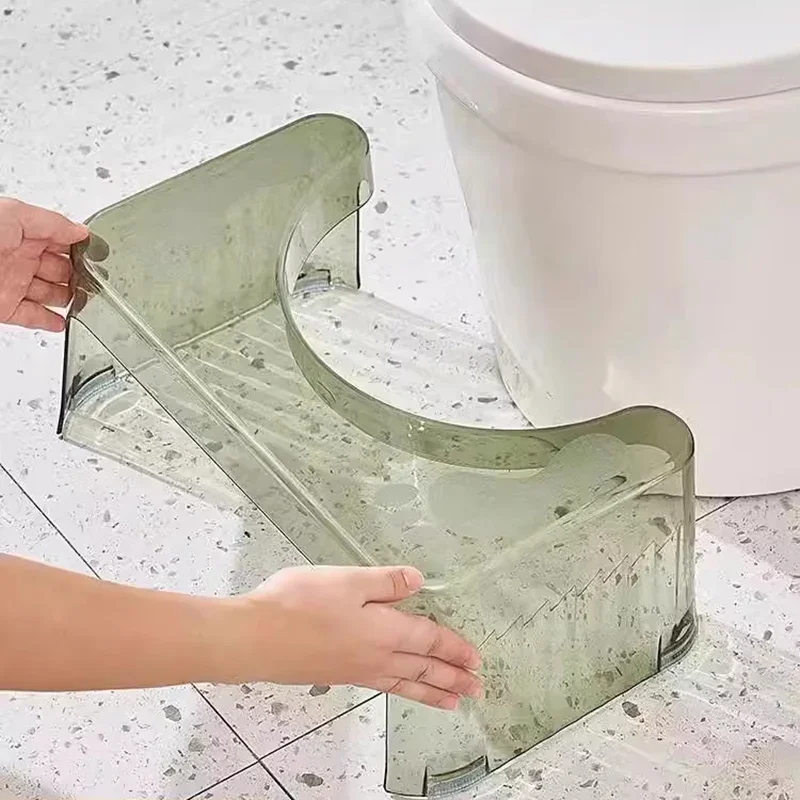 Transparent Plastic Bathroom Chair Shower Camping Small Stool Living ...