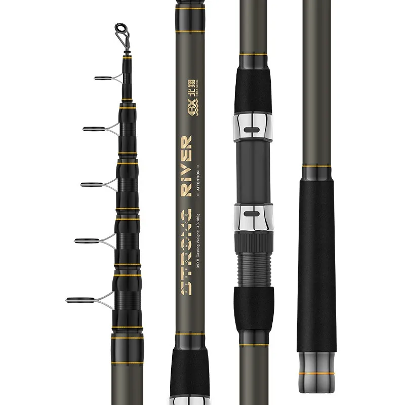 2.1-5.4M CARP Fishing Rod Sea Lake Carbon Fiber Distance Throwing Ocean ...