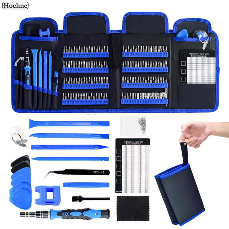 Multufunctional Screwdriver Set Bag 144 Bits Kits Magnetic Electric ...