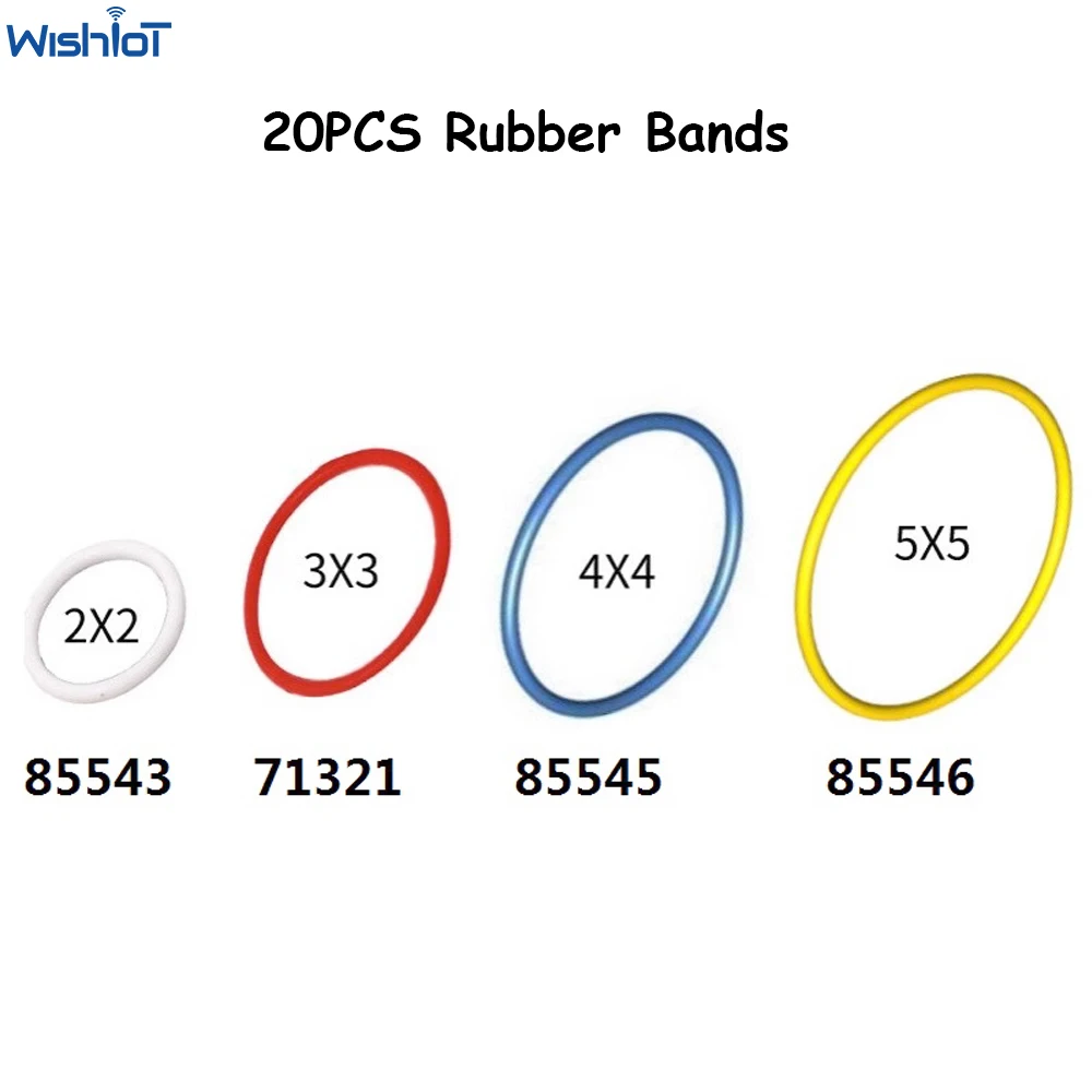 20PCS-MOC-Rubber-Bands-85543-85544-85545-85546-2x2-3x3-4x4-5x5-for-Hi ...