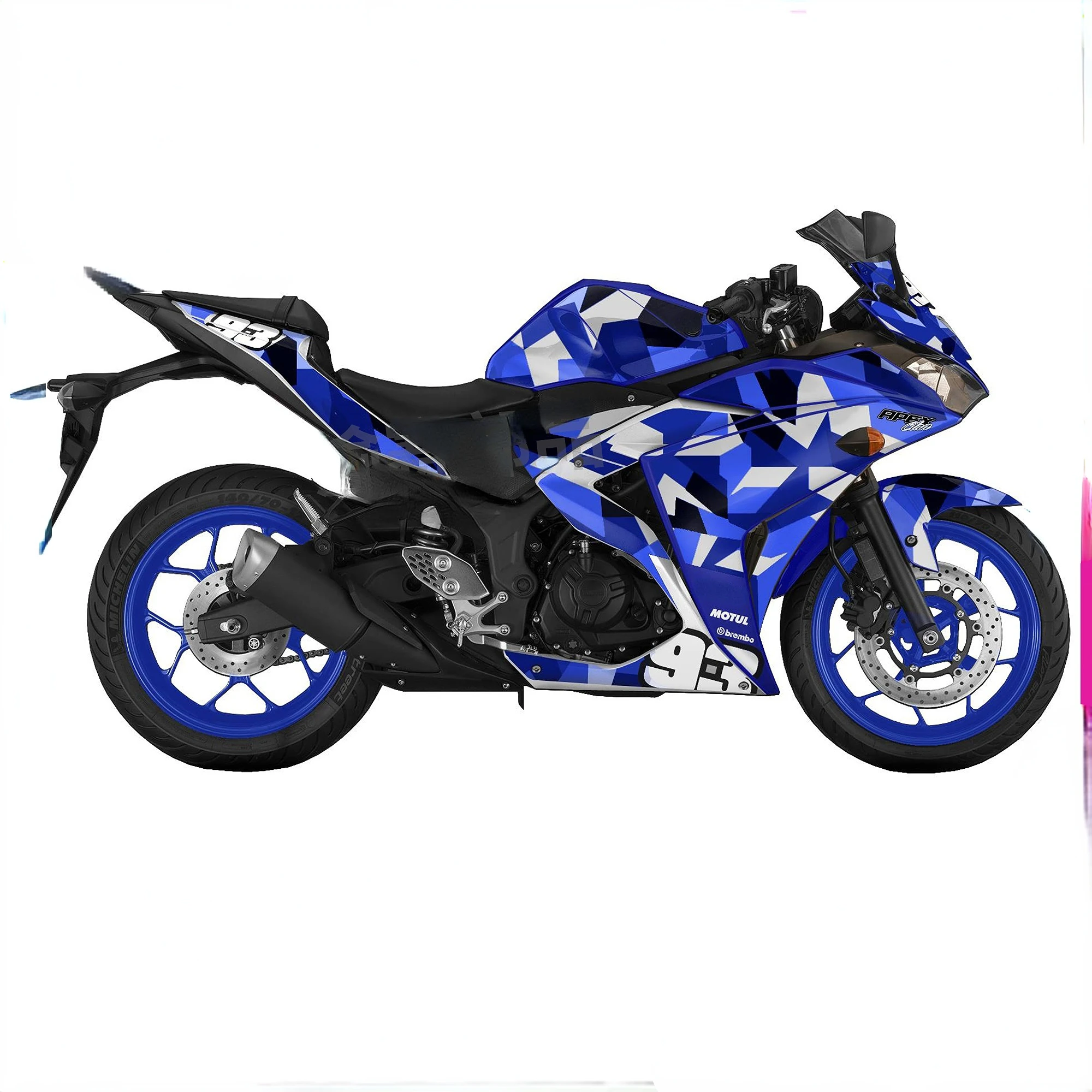 Motorcycle Decals Decoration Fuel Tank Body Protection Sticker FOR ...
