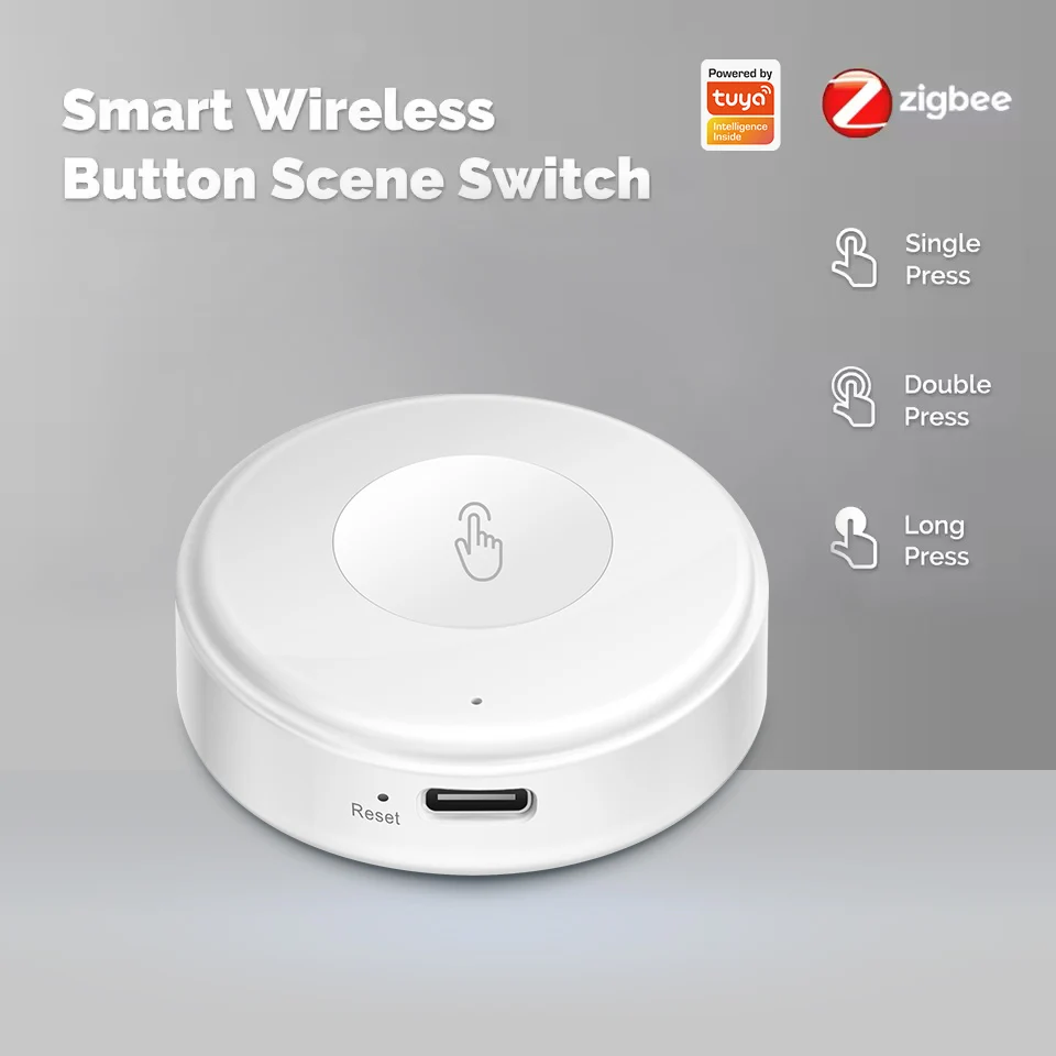 Smart Scene Switch Wireless Zigbee Tuya, Mini Remote Control for Smart ...
