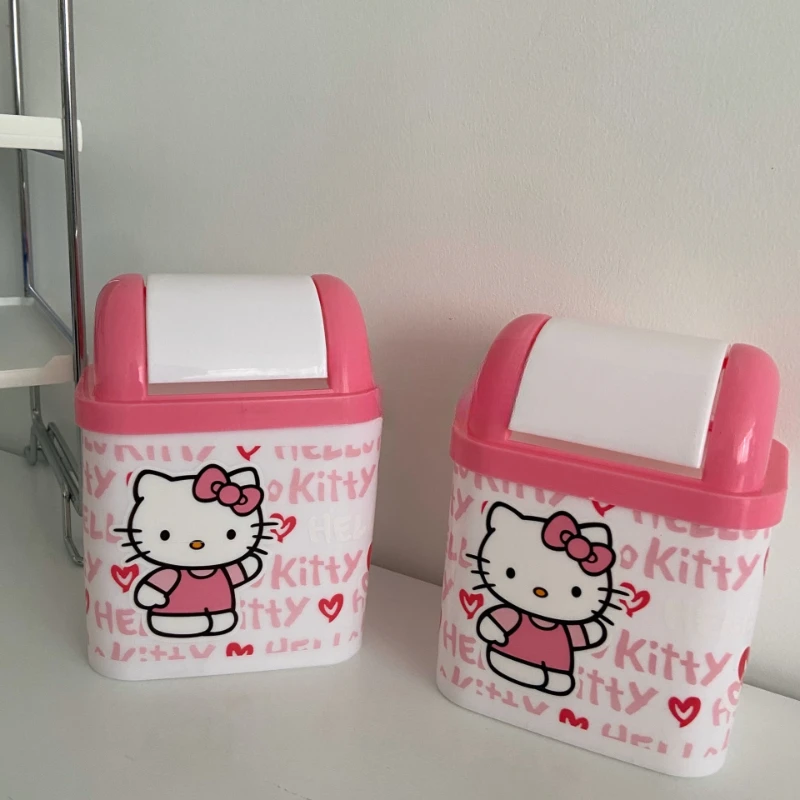 Sanrio-Hello-Kitty-Mini-Trash-Can-Cute-Cartoon-Anime-Office-Bedroom ...