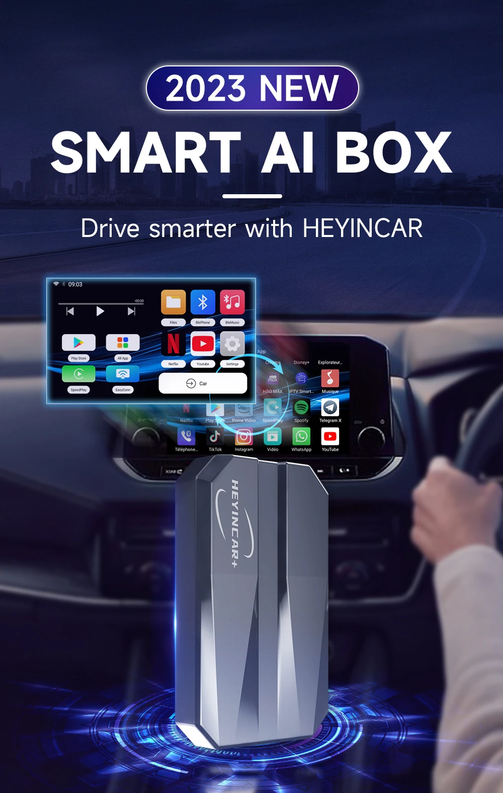 Standard - HEYINCAR-Smart AI Box, CarPlay sans fil pour Benz A, C, E, S ...
