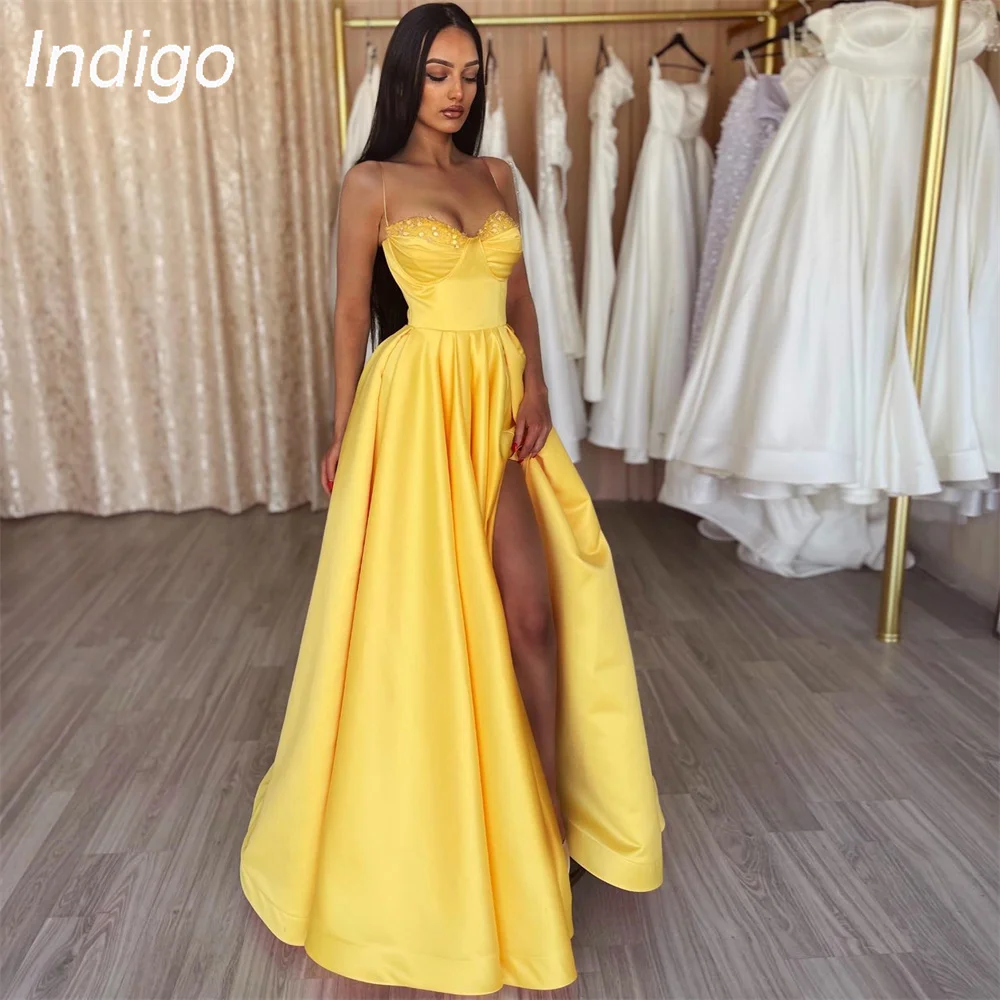 Indigo-Prom-Dresses-Spaghetti-Straps-Sweetheart-High-Side-Slit-A-Line ...