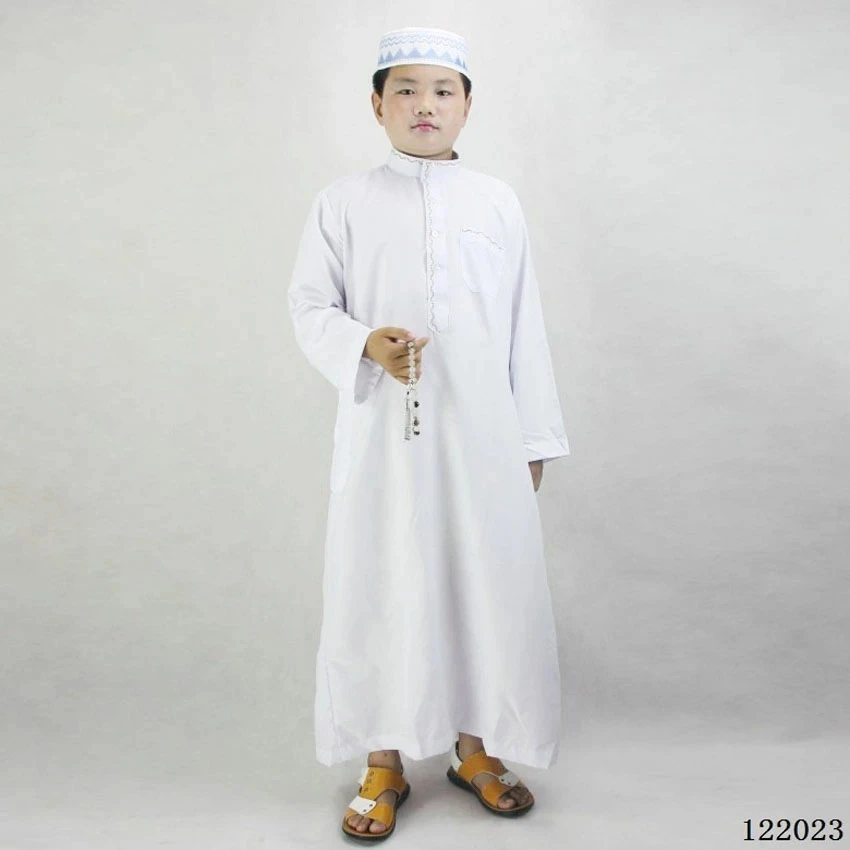 Boy-Muslim-Robe-Polyester-Comfortable-Juba-Tobe-Islamic-Traditional ...