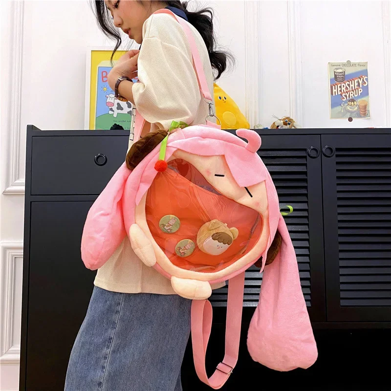NEW-Anime-Hatsune-Miku-Figure-Cosplay-Plush-Backpack-Blue-Pink-Sakura ...