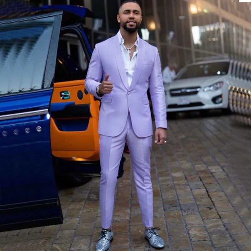 Lavender-Men-Suits-2-Piece-Shawl-Lapel-One-Button-Fashion-Prom-Suits ...