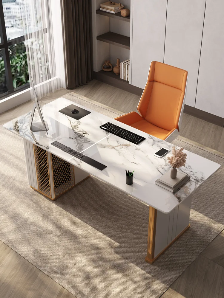 Escritorio-blanco-simple-moderno-de-gama-alta-escritorio-de-lujo-para ...