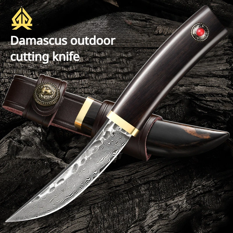 XTL-Damascus-Steel-Outdoor-Cutting-Knife-Household-Sharp-Fruit-Knife ...