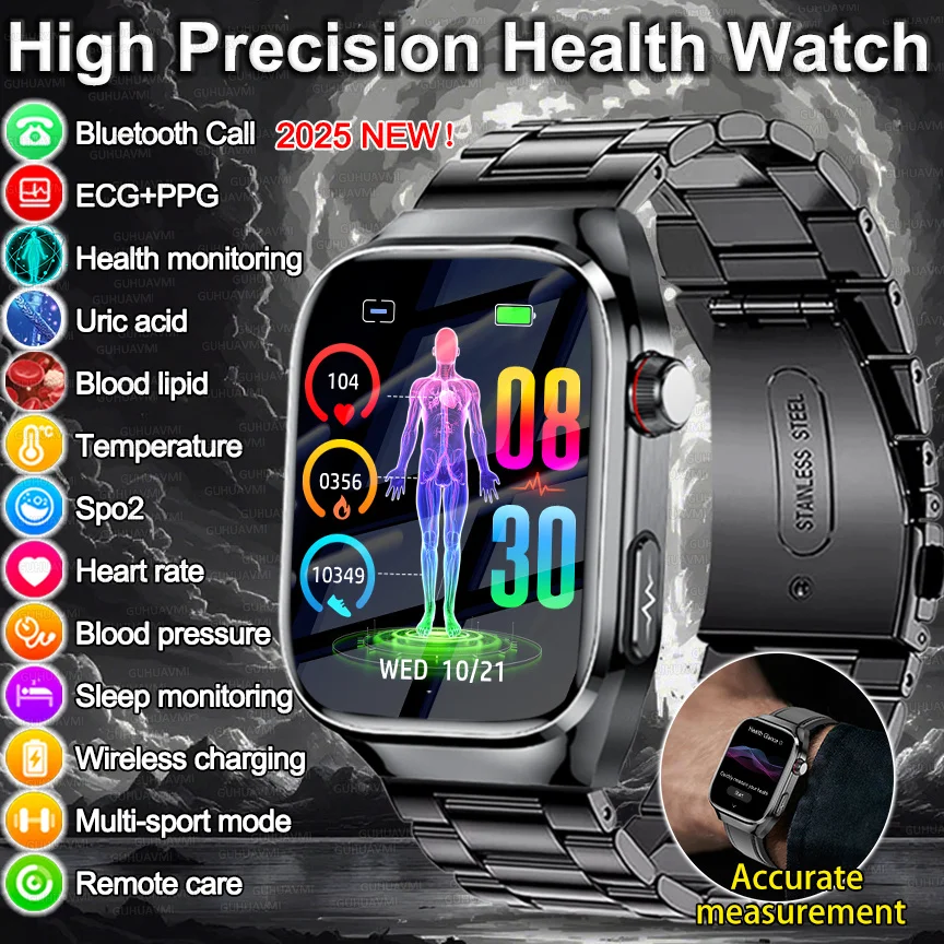 New High Precision Health Watch Micro Physical Examination ECG+PPG ...